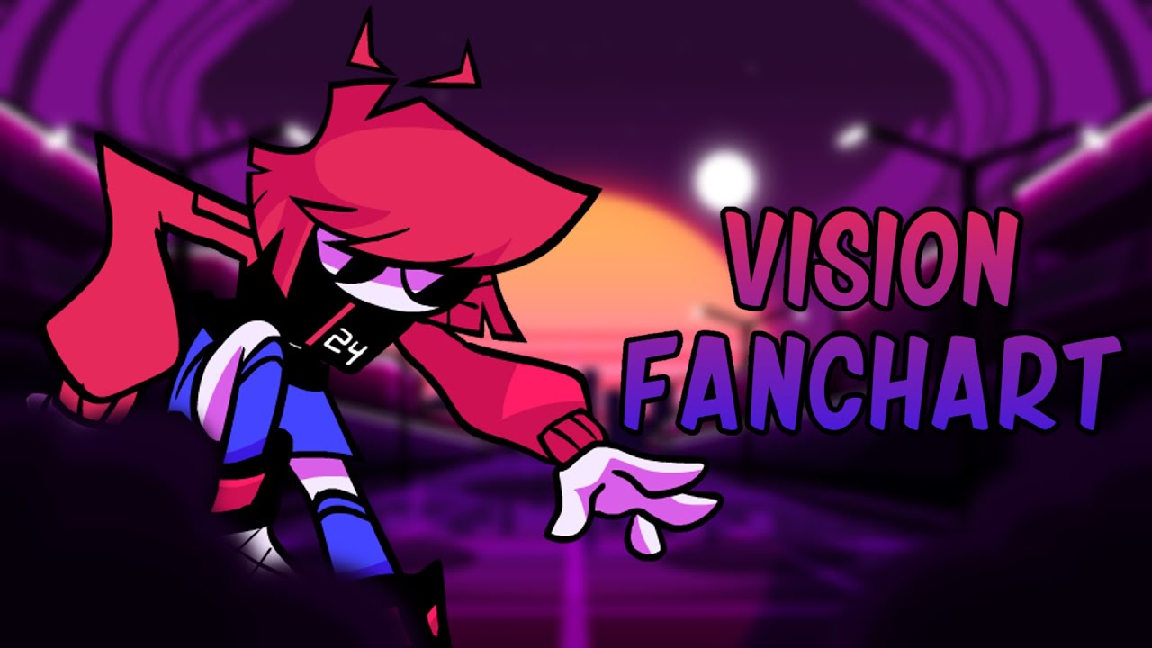 Friday Night Funkin'; Hotline 024 - Vision Fanchart! - YouTube