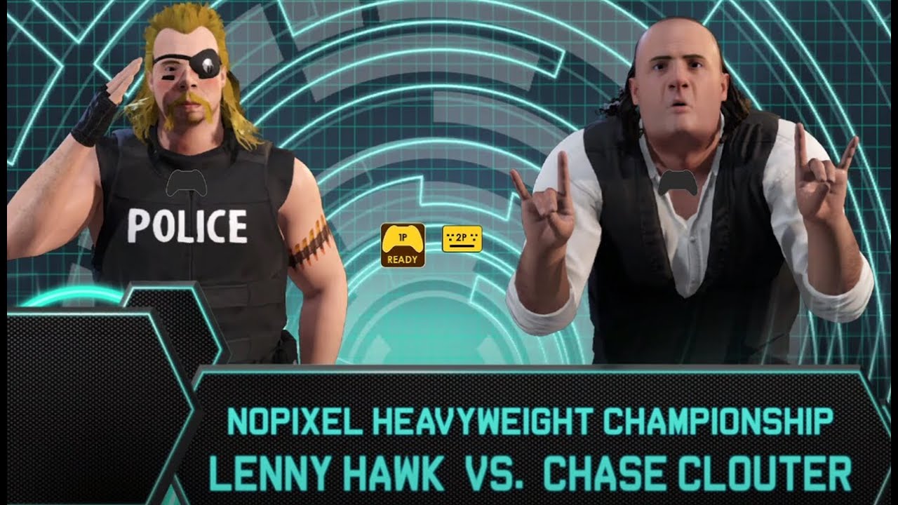 Chase Clouter Vs Lenny Hawk - NoPixel Heavyweight Title Match - WWE2K22 ...