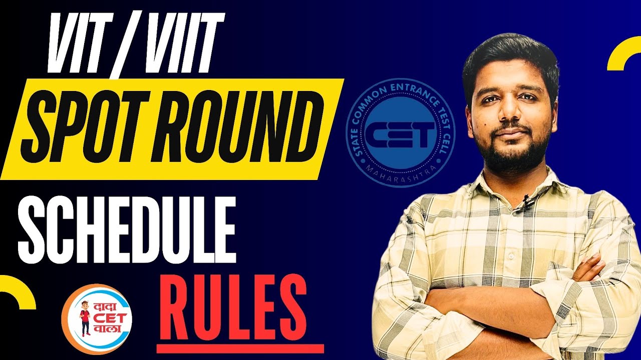 VIT SPOT ROUND ? SCHEDULE ? FEES ? #engineeringcollege #mhtcet # ...