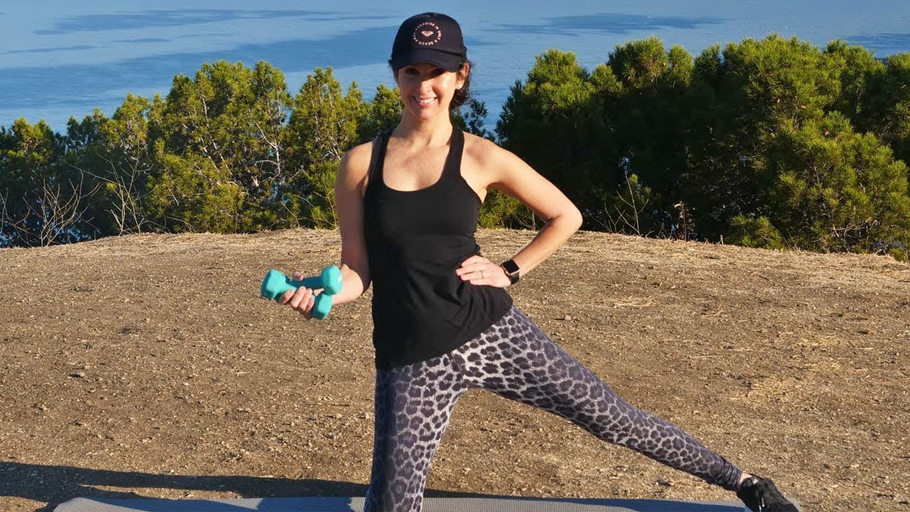 45 min Dumbbell Yoga Sculpt Fusion - Burn Fat & Build Muscle - YouTube
