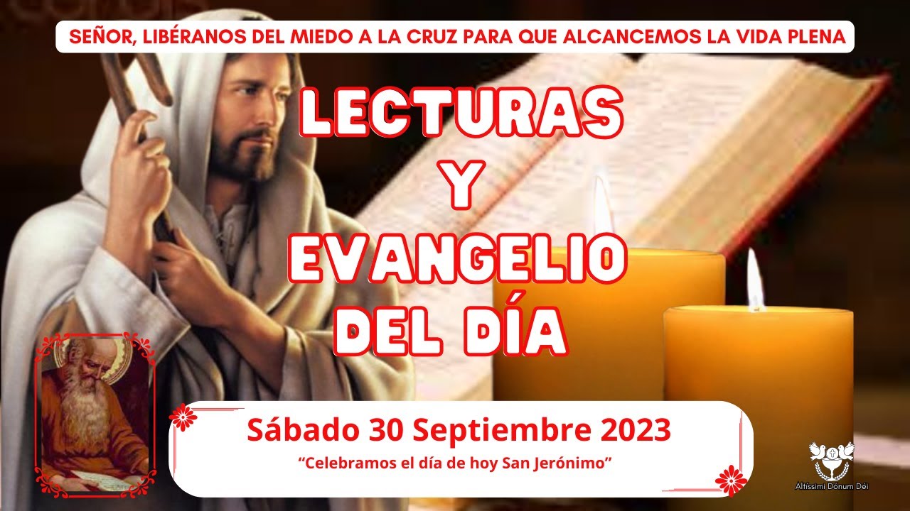 📖Lecturas del día de HOY SÁBADO 30 de SEPTIEMBRE 2023 [REFLEXIÓN] 😇 ...