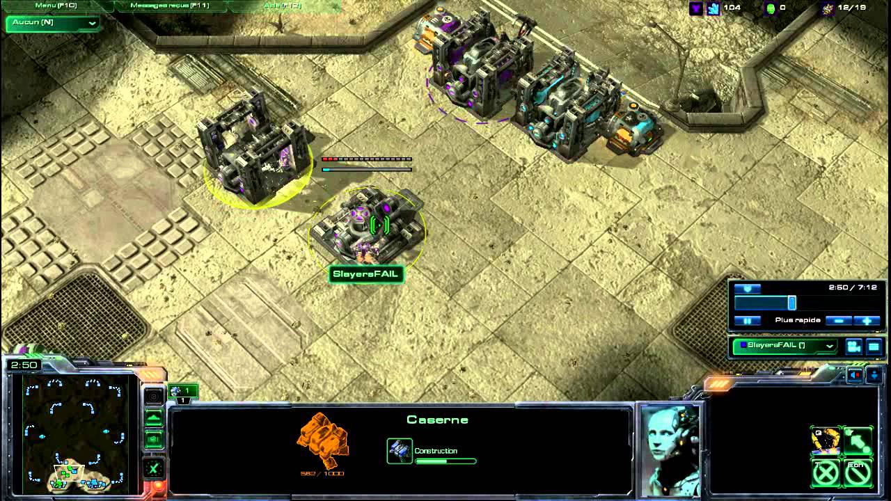 (HD 02) SC2 - 2v2 Promethion & SlayersFAIL's rush ;) - YouTube