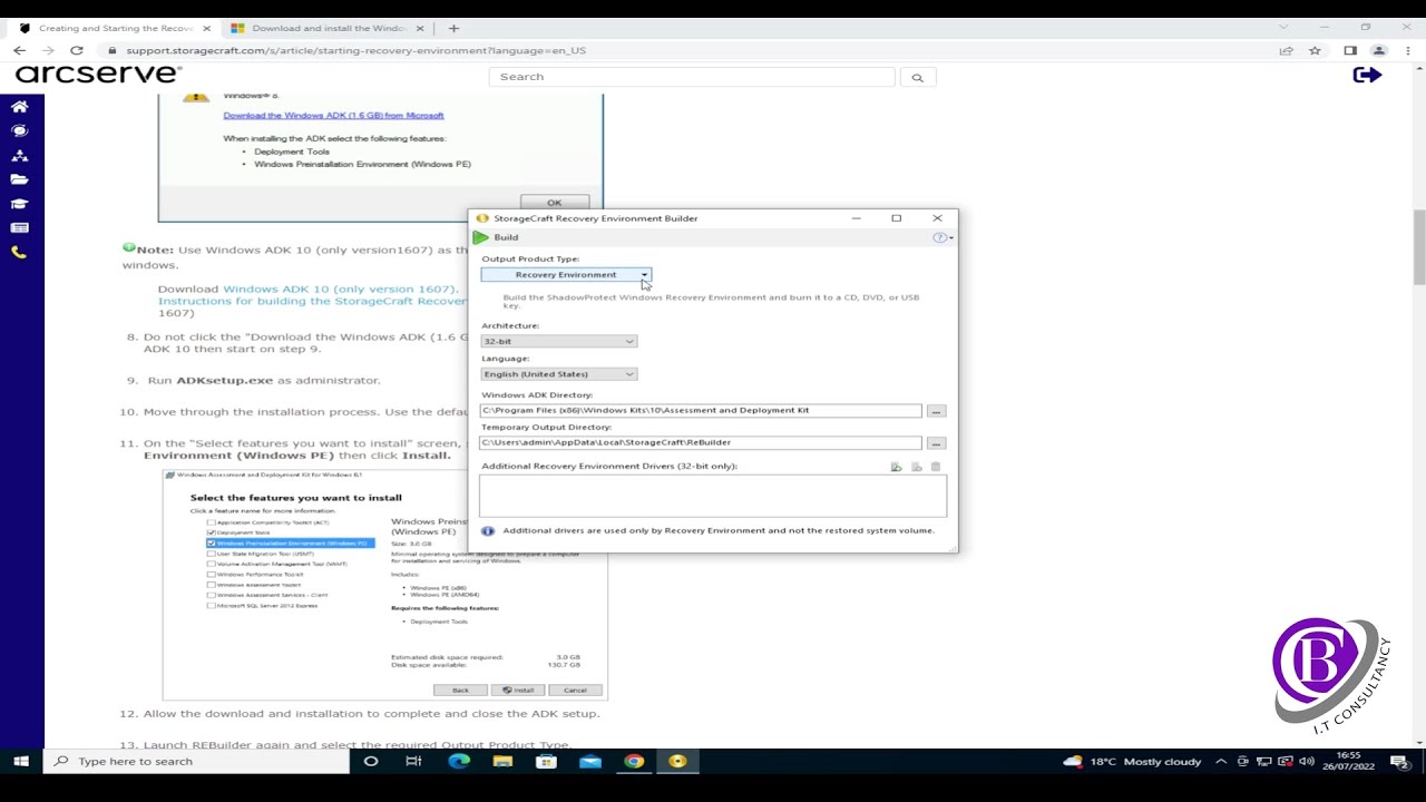 Shadowprotect Recovery Environment Creation - YouTube