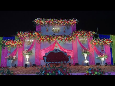 ARYAN FLOWER DECORATION // wedding decoration - YouTube