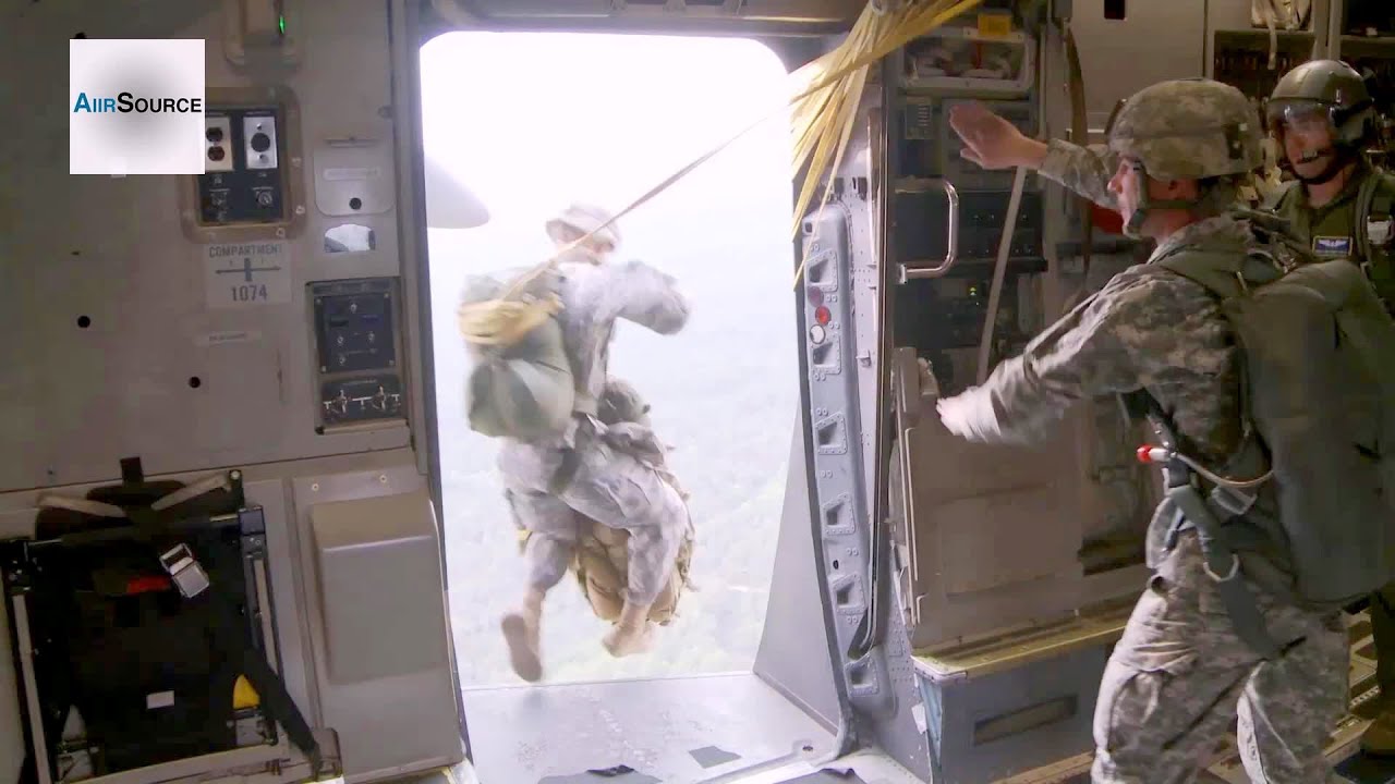 Army Paratroopers Parachute Jump Mission - YouTube