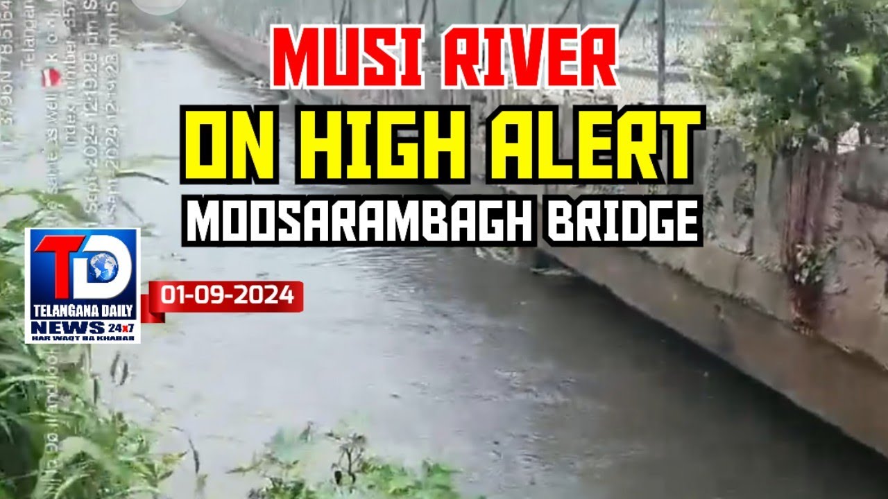 Due To Heavy Rain Musi River Water Levels Nearly Touches The Lower ...