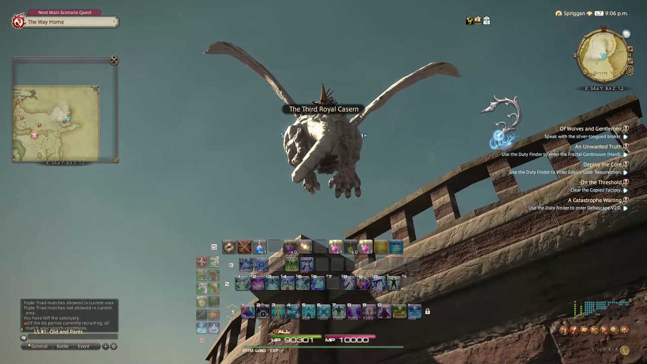 FINAL FANTASY XIV The Lochs Flyby on forgiven reticence mount - YouTube