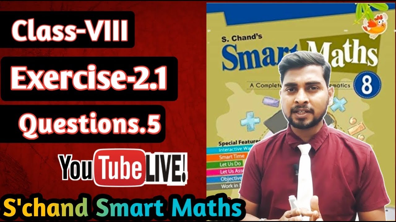 Learn Equations In One Variable || Exercise-2.1 S'chand smart Maths ...