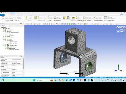 Ansys workbench_static structural analysis 1 - YouTube