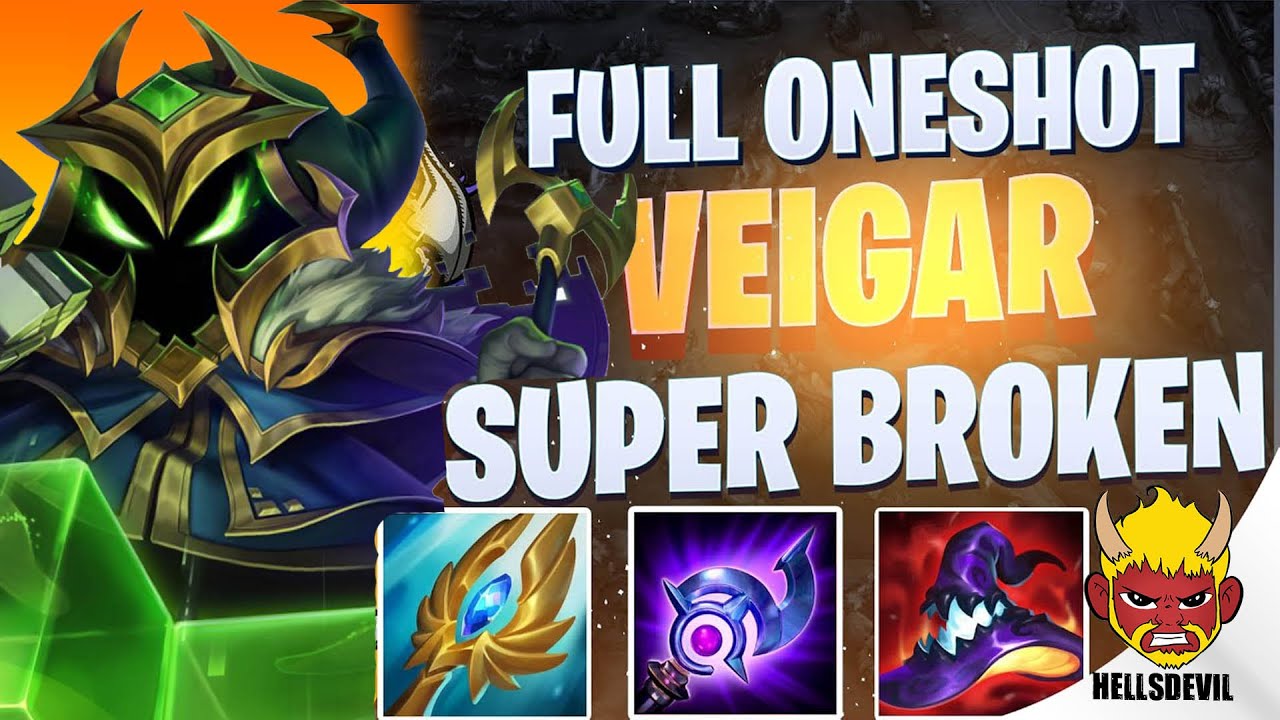 WILD RIFT | FULL ONESHOT VEIGAR (Super Broken!) | Challenger Veigar ...