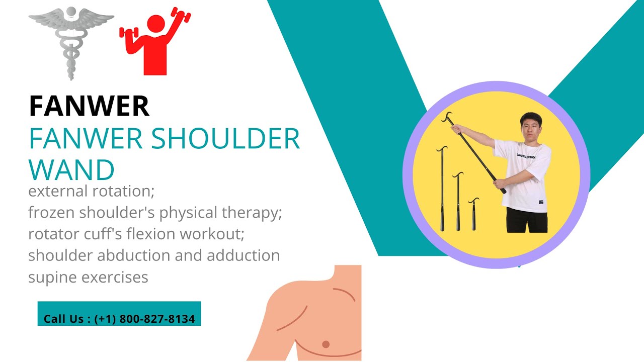 Fanwer Shoulder Wand Exercises for External Rotation & Frozen Shoulder ...