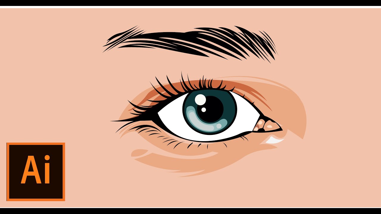 How to Draw Vector EYE | Adobe Illustrator - YouTube