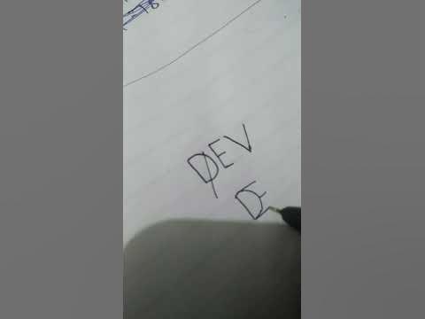 Dev name logo brand 😈#logos - YouTube