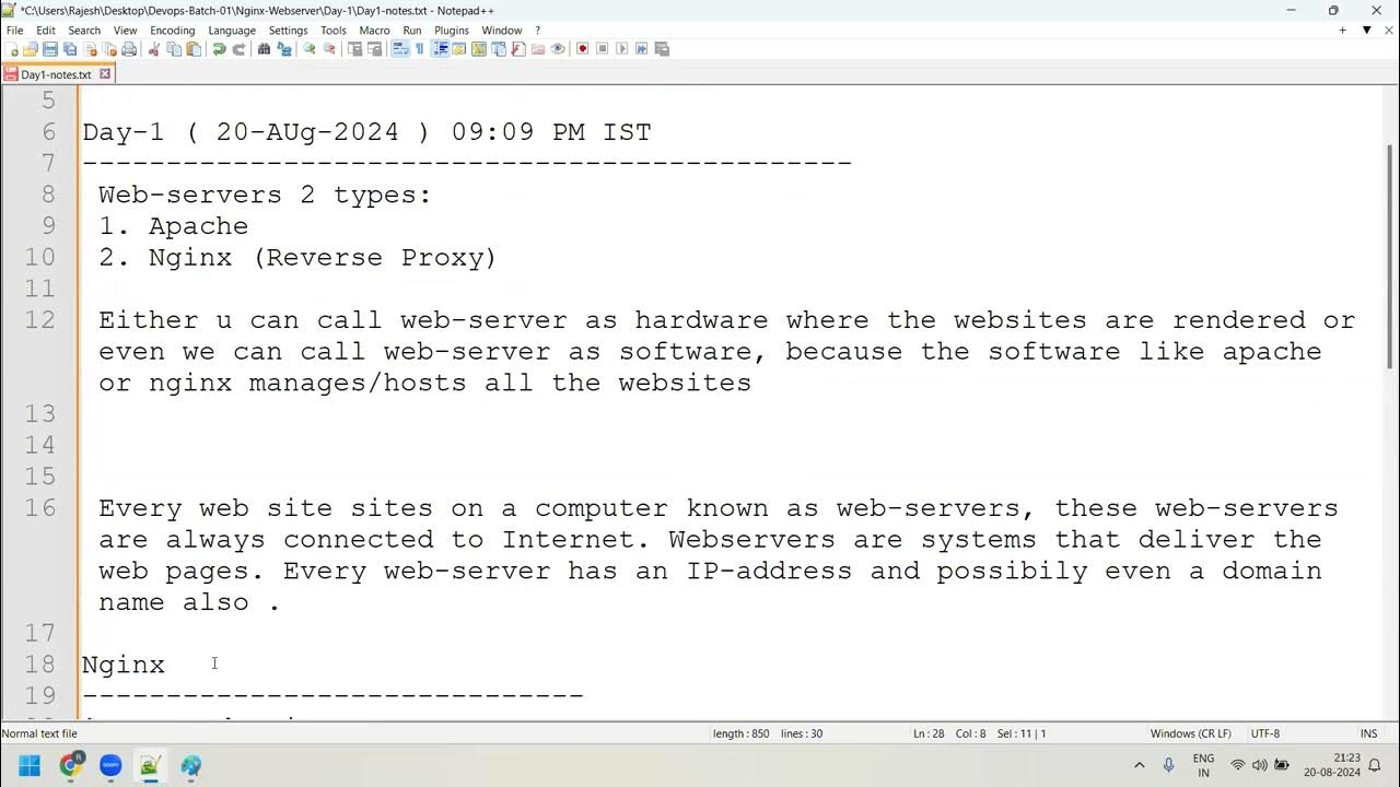 Nginx-Day-1|| Introduction to Nginx Web-Server || Nginx vs Apache || Installation on Ubuntu ...