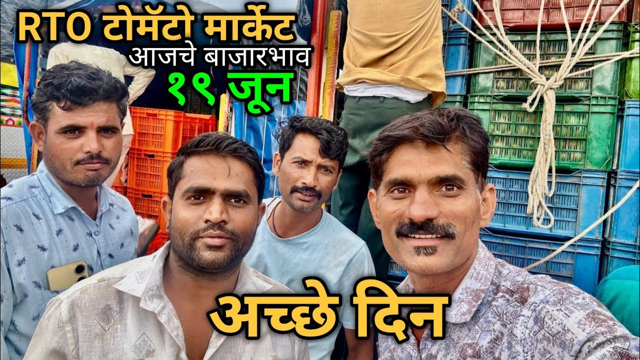 19 June 2024 RTO market tomato ret Nashik APMC market #sabji_mandi_bhav ...