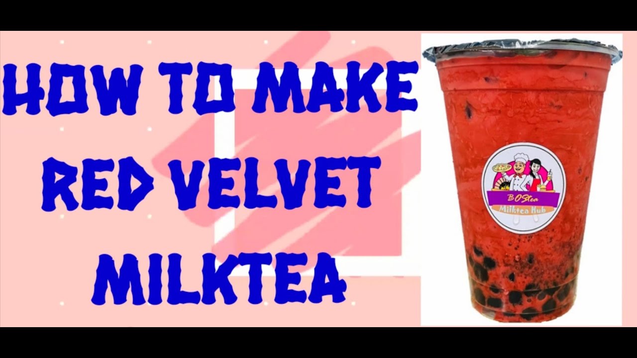 How to make Red Velvet Milk Tea - YouTube