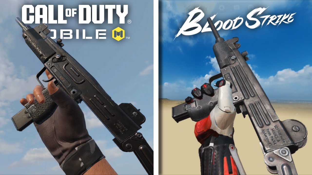 Call of Duty: Mobile USS 9 vs BloodStrike UZI - Weapons Comparison ...