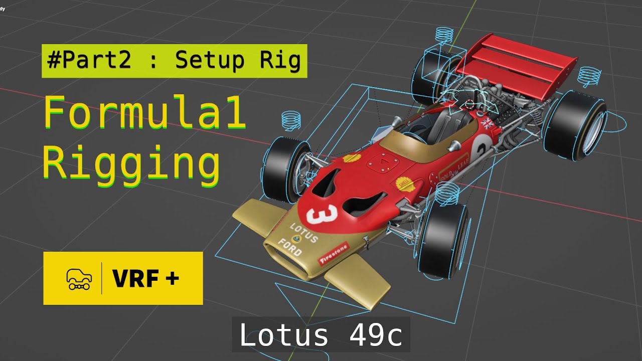 Formula 1 Race Car Rigging in Blender 4 : Setup Rig - YouTube