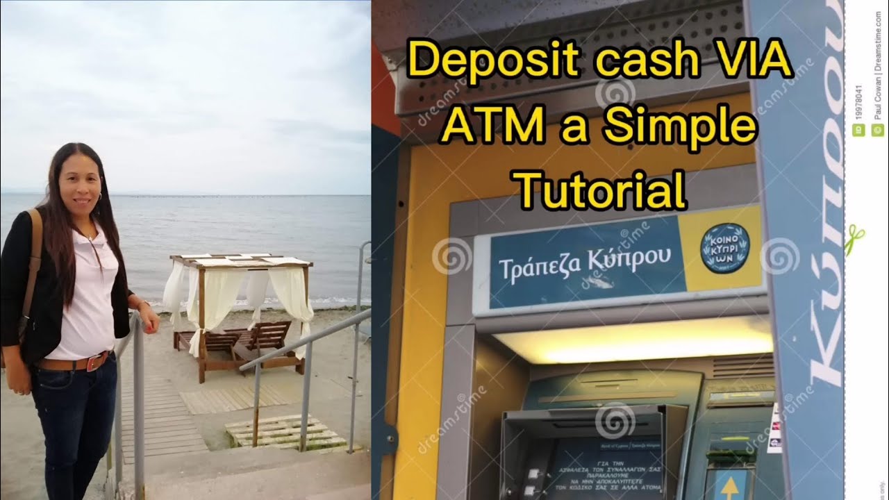 how to deposit cash in the atm machine in the hellenic bank and bank of ...