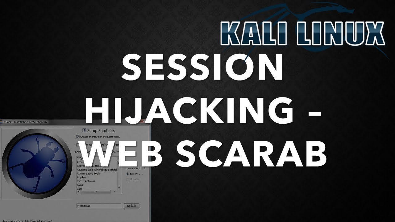 Session Hijacking, Kali Linux WebScarab - YouTube