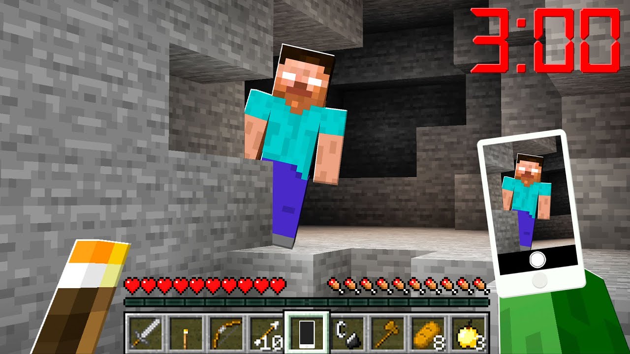 We Made This World at 3:00 AM and HEROBRINE Appeared.. #2 (Minecraft ...