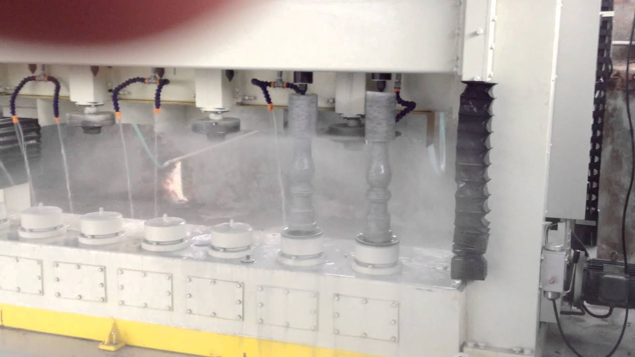 Stone Baluster Machine, Granite Baluster Machine - YouTube