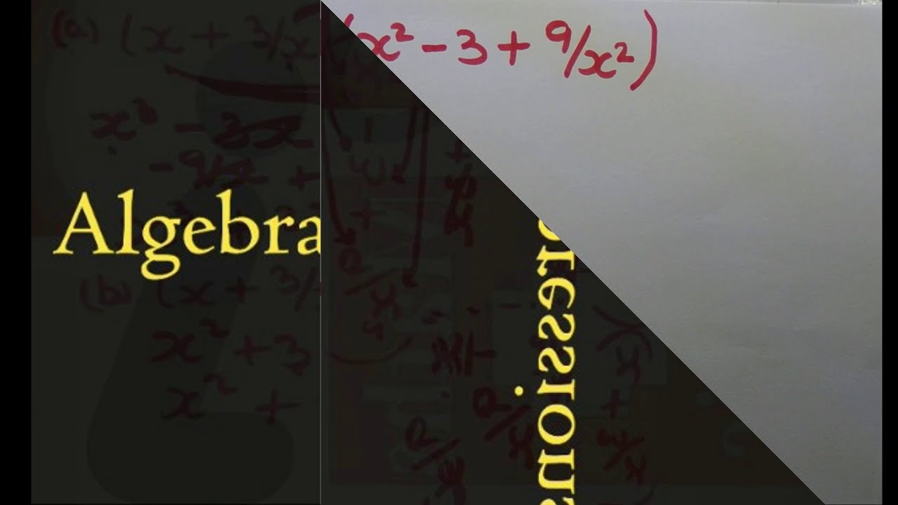 Simplifying Algebraic Expressions (grade 10) - YouTube