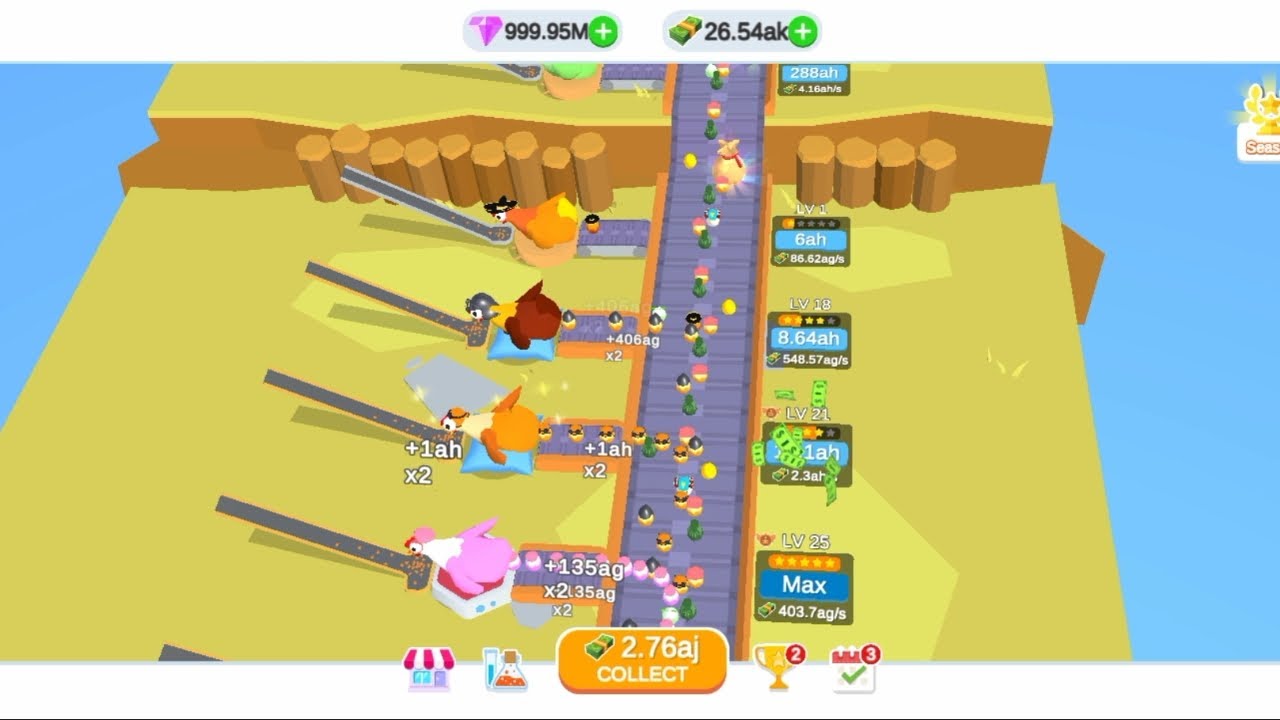 All Max Level & Upgrade Idle Egg Factory Gameplay - YouTube