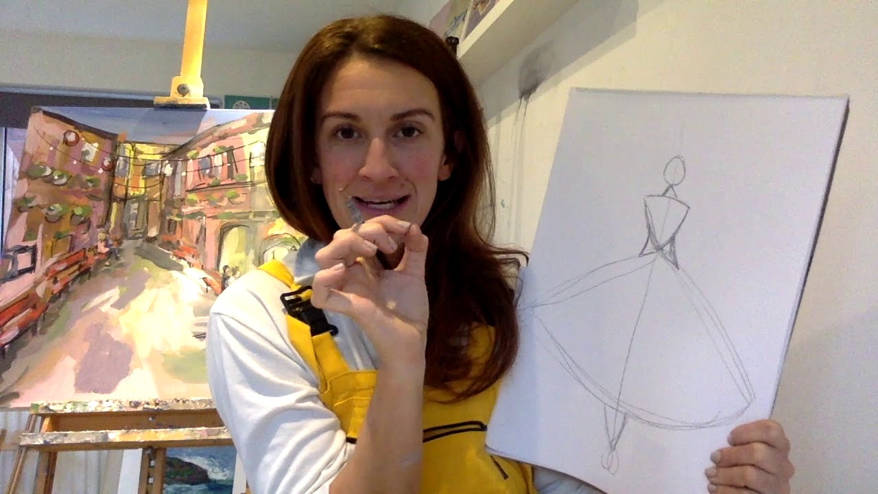 How to draw a ballet dancer. Step by step guide beginner guide! - YouTube
