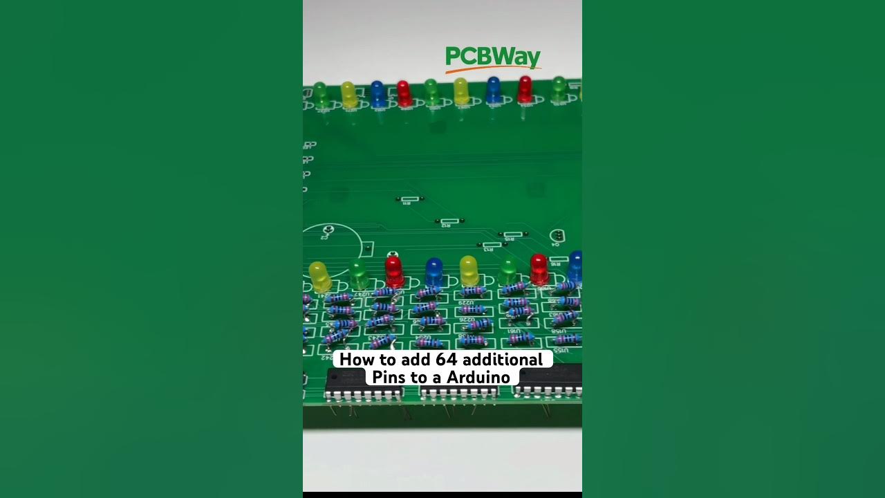 How to add more PINs to Arduino with custom PCB from @PCBWay #arduino # ...