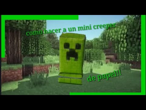 Como hacer un creeper de papel | papercraft minecraft#2 - YouTube