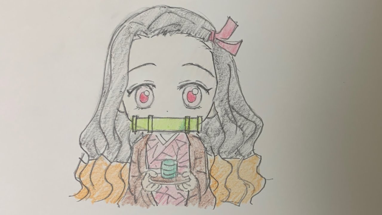 How to Draw Nezuko Easy | demon slayer tiktok - YouTube