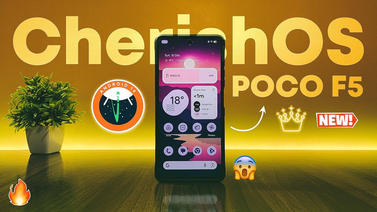 CherishOS v5.0 | Android 14 Open Beta | POCO F5 | Face Unlock - YouTube