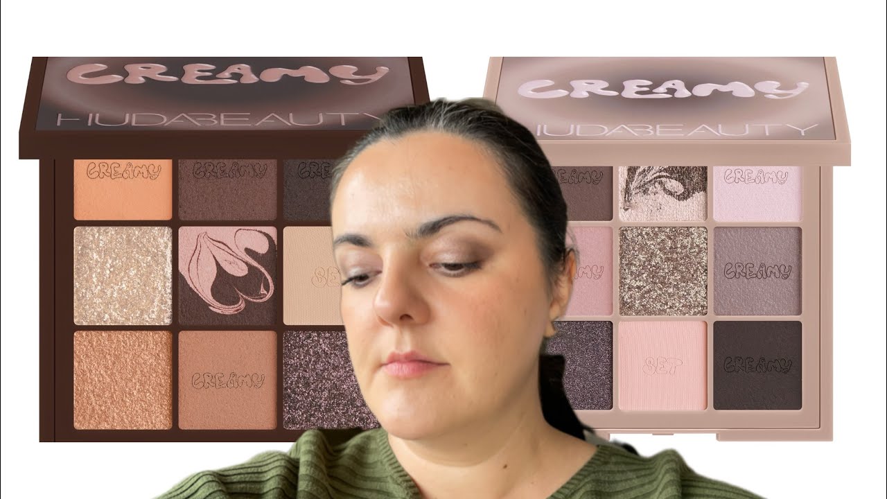 Huda Beauty Creamy Obsessions Eyeshadow Palettes : Greige&Neutral Brown ...