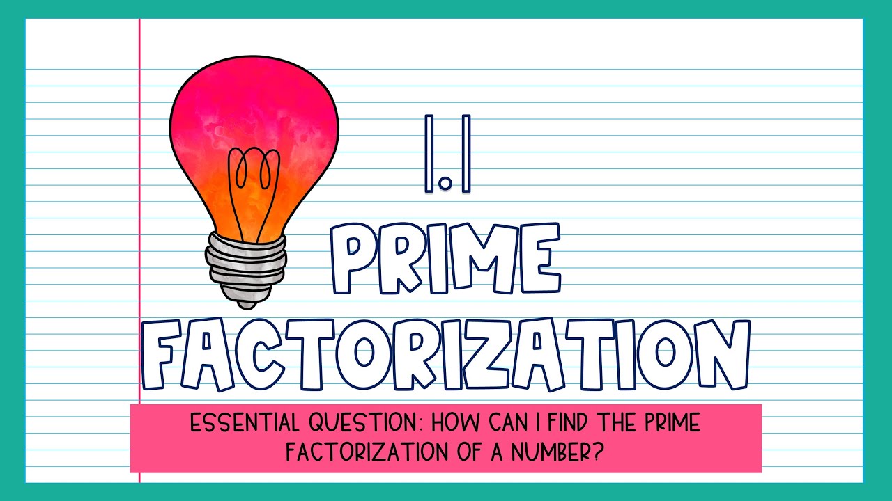 6th Grade Math | 1.1 Prime Factorization - YouTube