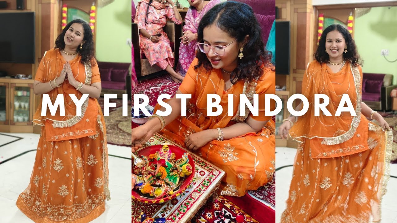 My First Gangaur & Bindora Celebration | Masti, Rasme & Pehla Bindora ...
