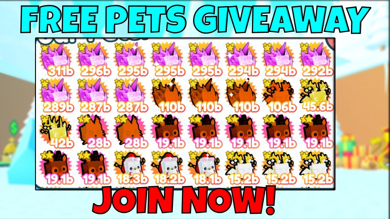 🔴 (FACE CAM) PET SIM X CHRISTMAS PET GIVEAWAYS LIVE! PET SIMULATOR X ...