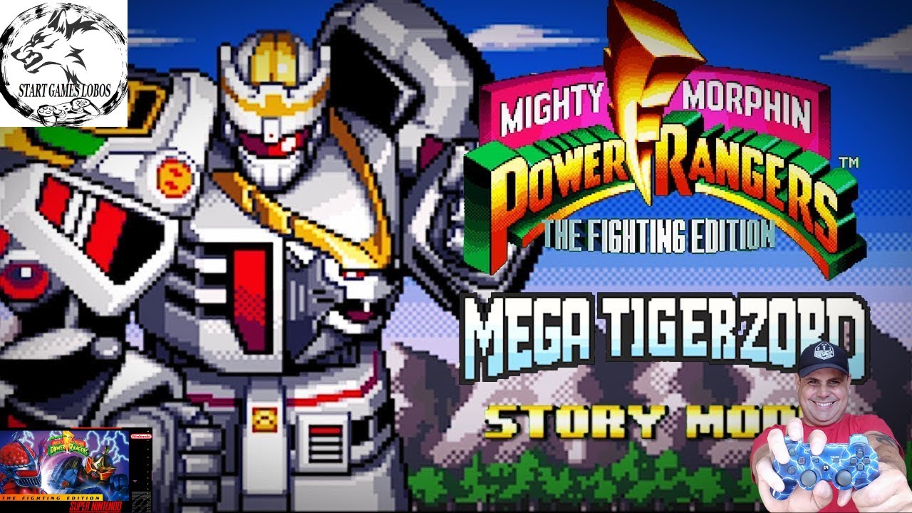 Mighty Morphin Power Rangers: The Fighting Edition.SNES. MEGA TIGERZORD ...