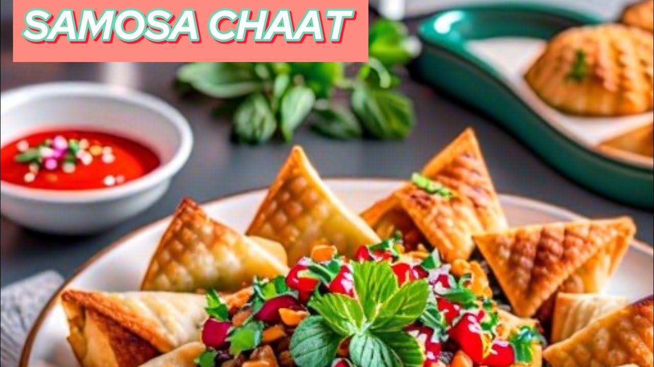 How To Make Quick And Easy Samosa Chaat Recipe|Samosa Chana Chaat ...