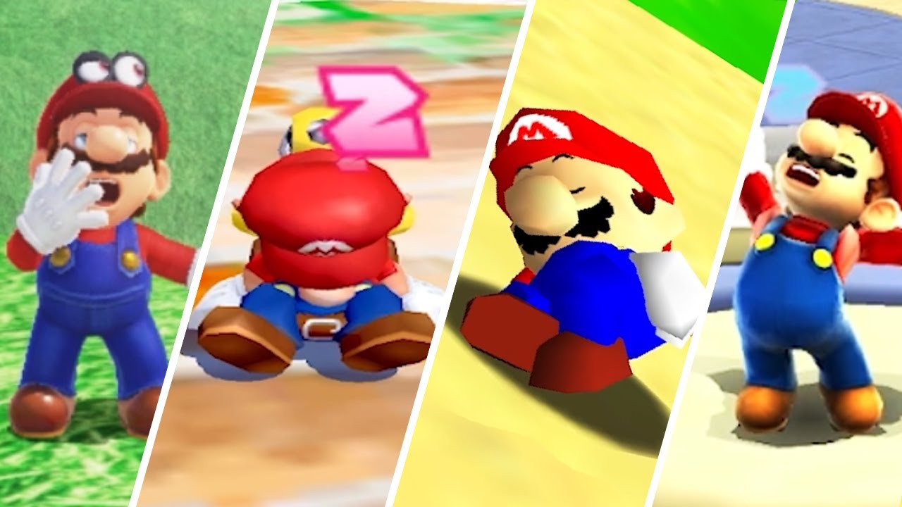 Evolution of - Mario Falling Asleep in Super Mario Games - YouTube