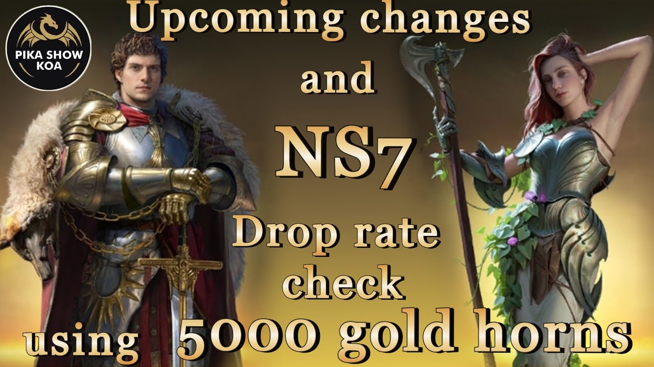 Upcoming New NS7 HEROES| using 5000 + gold horns to check drop rate ...