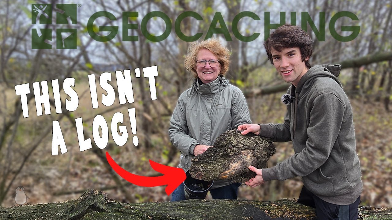 We made a NEW GEOCACHING FRIEND and found the COOLEST GEOCACHE yet ...
