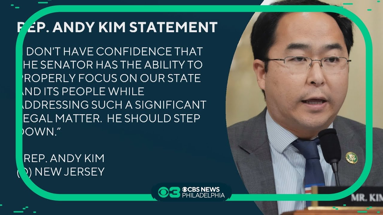 New Jersey's Rep. Andy Kim announces bid for Sen. Menendez's Senate seat after indictment - YouTube