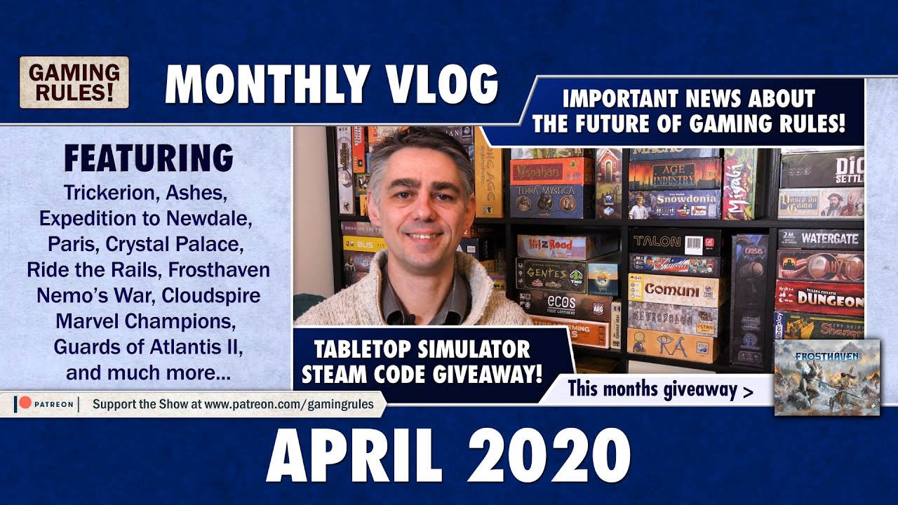 Gaming Rules! VLOG - April 2020 - Changes to the channel & all the ...