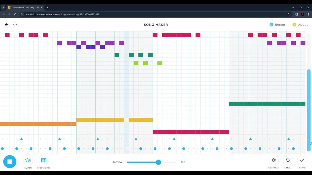Chrome Music Lab Crystal castles "KEROSENE" remake - YouTube