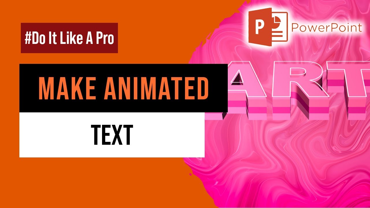 make animated text | 🆘 make awesome animated text - YouTube