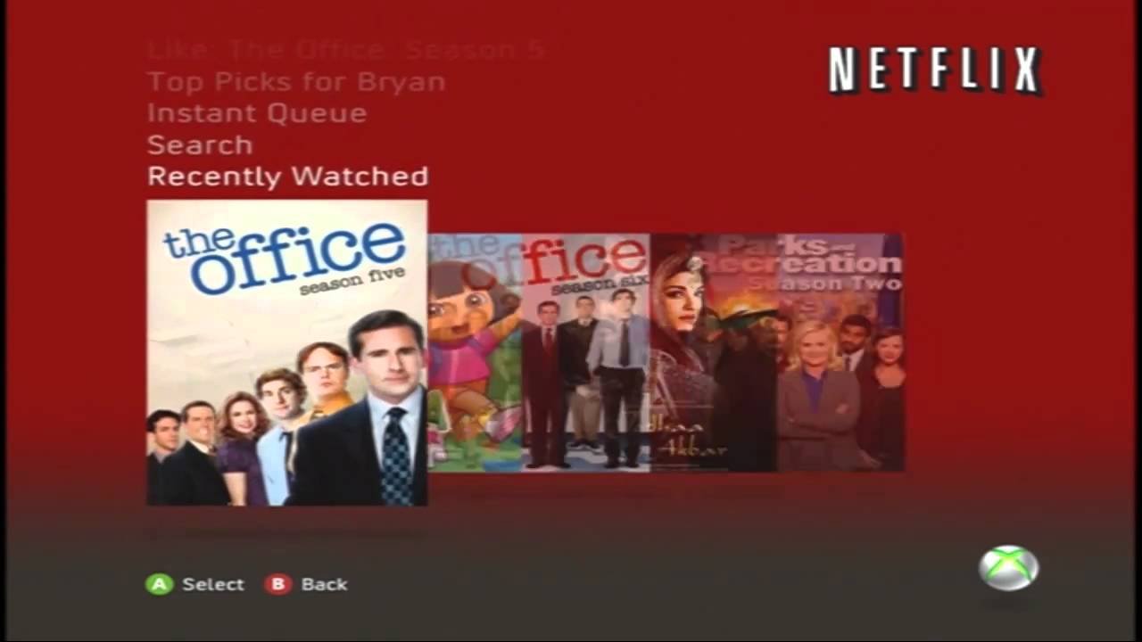 Netflix on the Xbox 360 "New and Improved" - YouTube