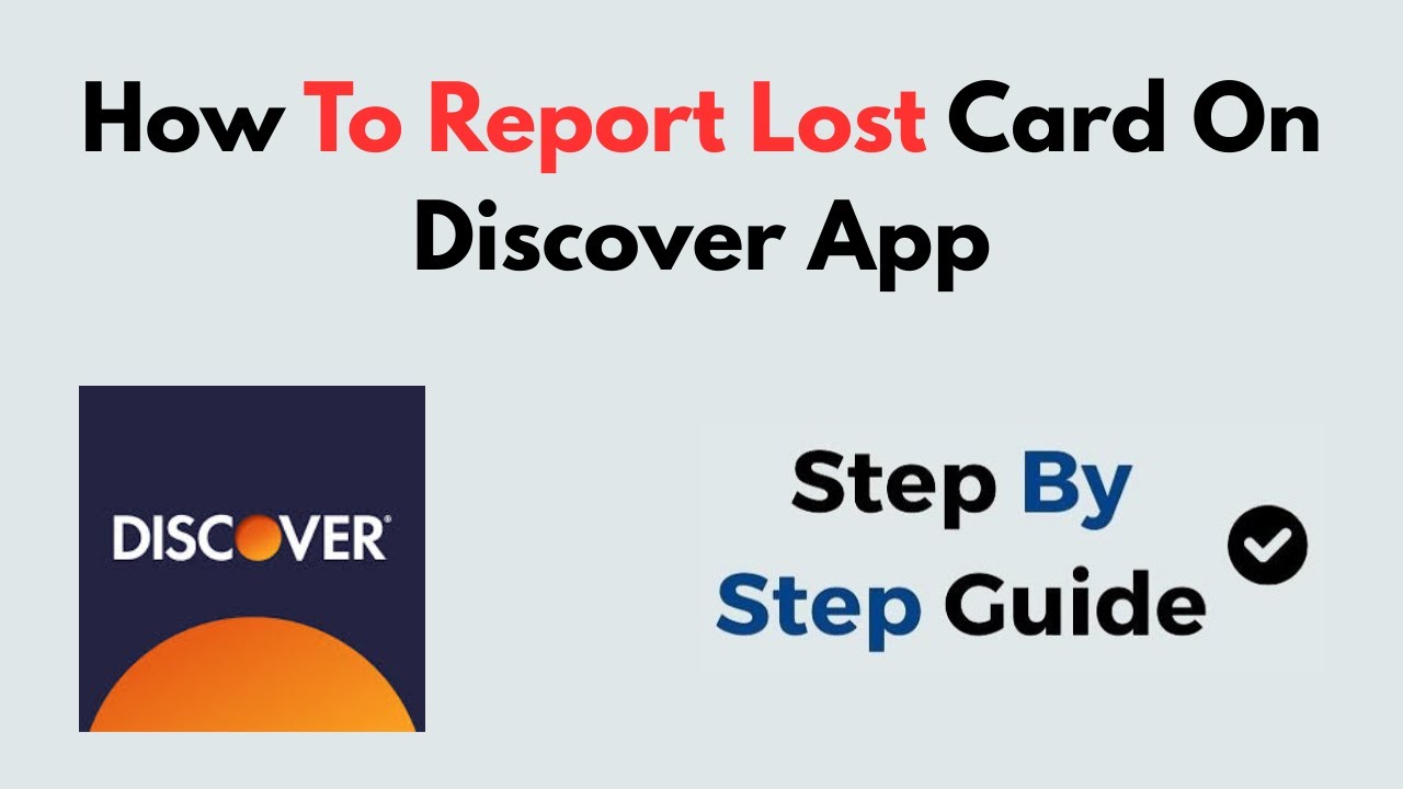 How To Report Lost Card On Discover App - YouTube