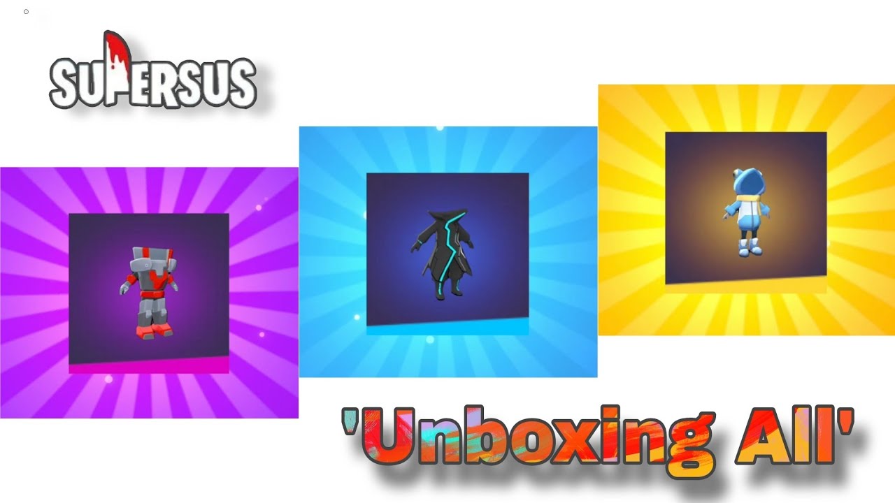 Unboxing All outfit (Super Sus) 🤩 - YouTube