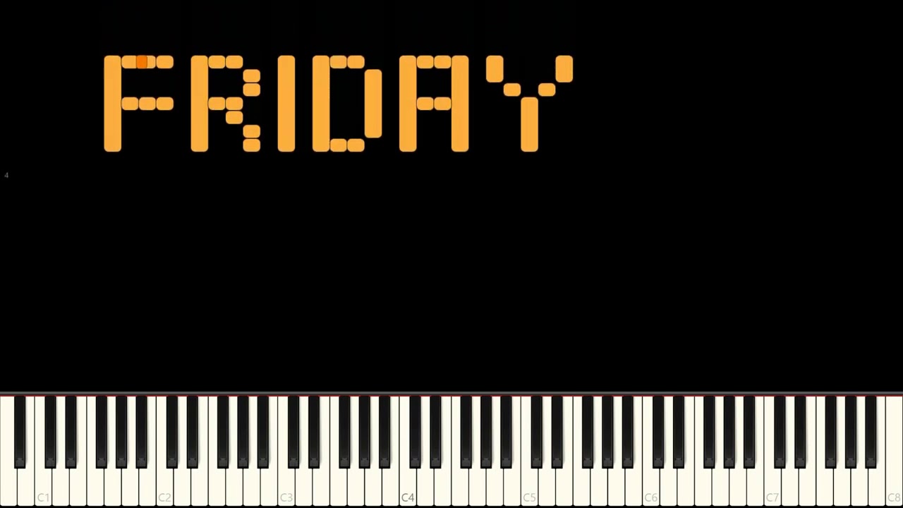 Play Days of the Week on the Piano - YouTube